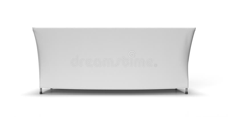 White Table Cloth Box Fit Stitched Exhibition Adjustable Runner. Stock ...