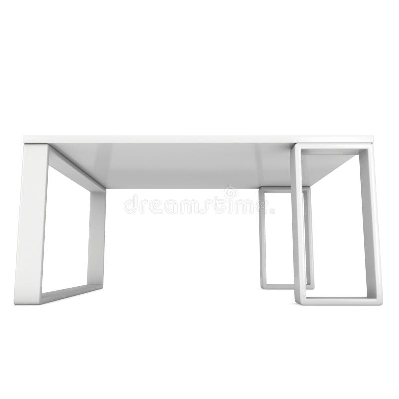 White Table 3D stock illustration. Illustration of platform - 83878522
