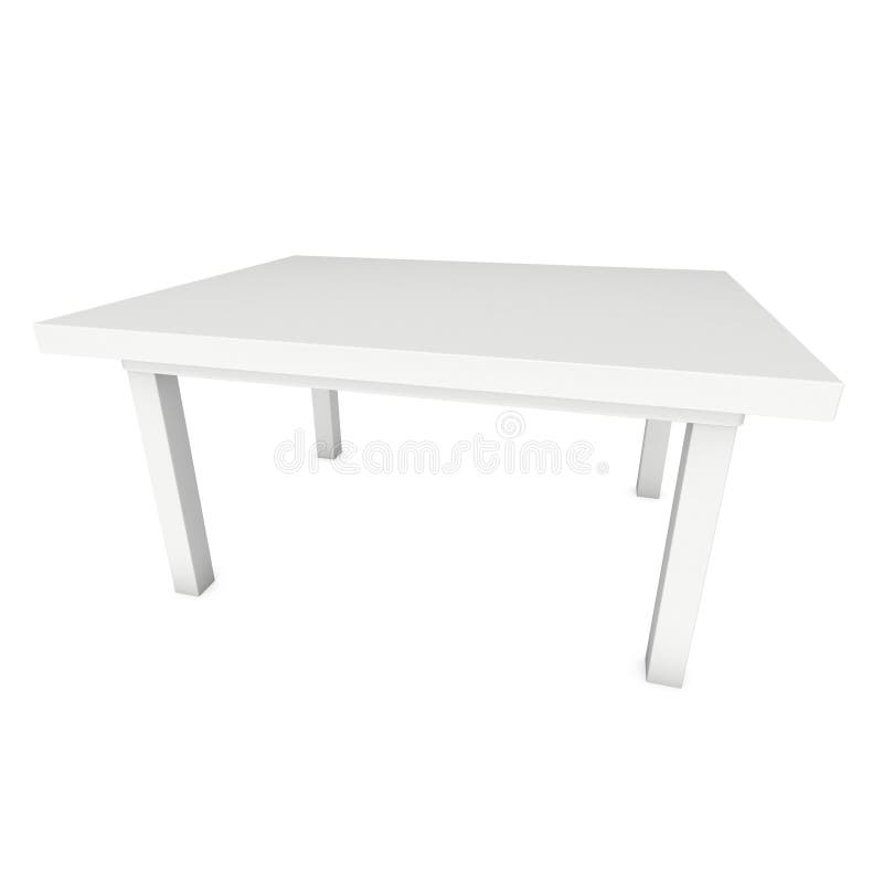 White Table 3D stock illustration. Illustration of contemporary - 84326321