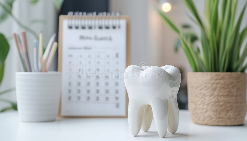 White Table Displaying Tooth Stock Image - Image of surgeon, white ...