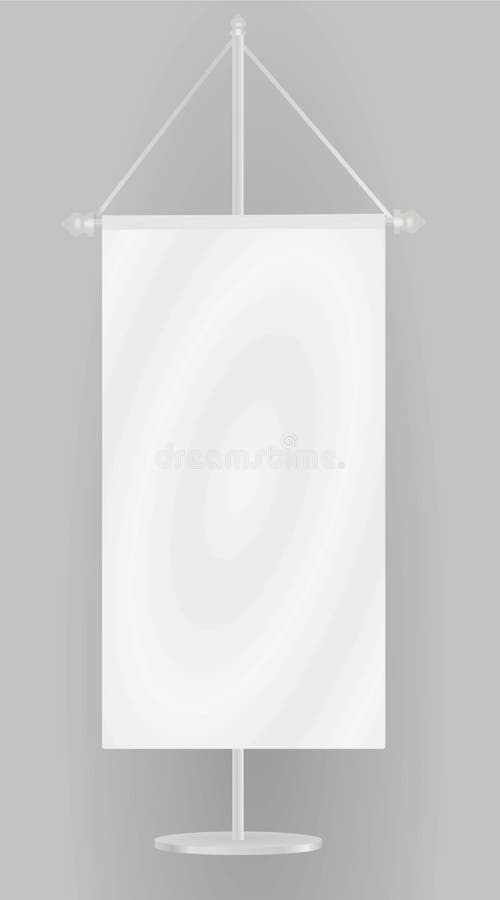 White table flag template stock vector. Illustration of message - 106620807