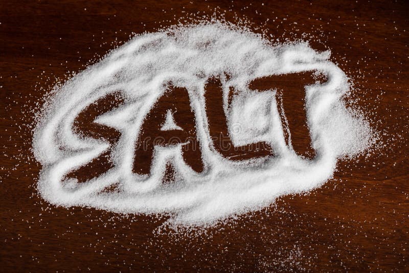 White table salt stock image. Image of salt, cook, addiction - 123497555