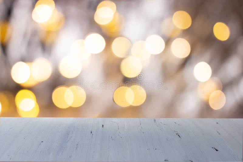 White Table with Scuffed and Blurred Background for Adding Stock Photo ...