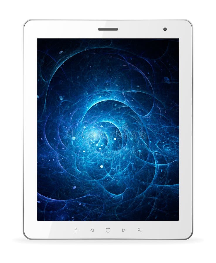 White tablet computer stock illustration. Illustration of mobile - 26259916
