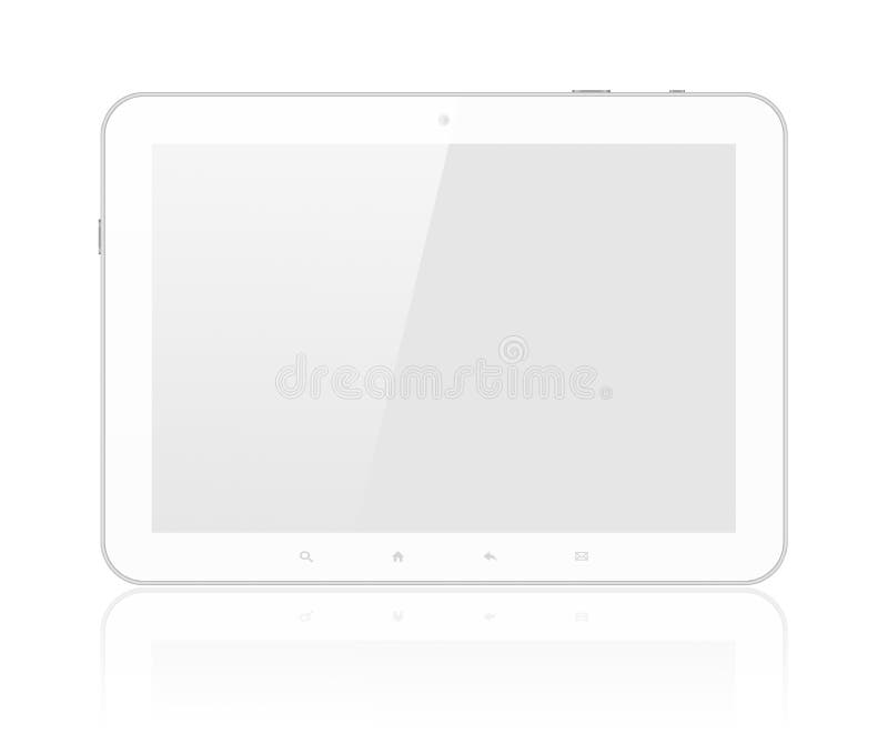 Set Of White Tablet Computers Stock Vector - Illustration of digital ...