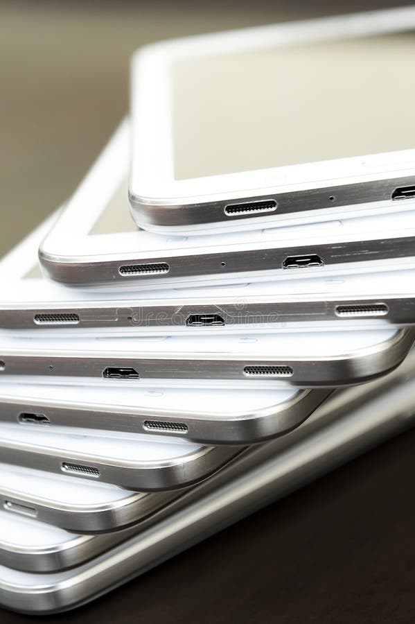 White tablet stock image. Image of glass, camera, battery - 47704169