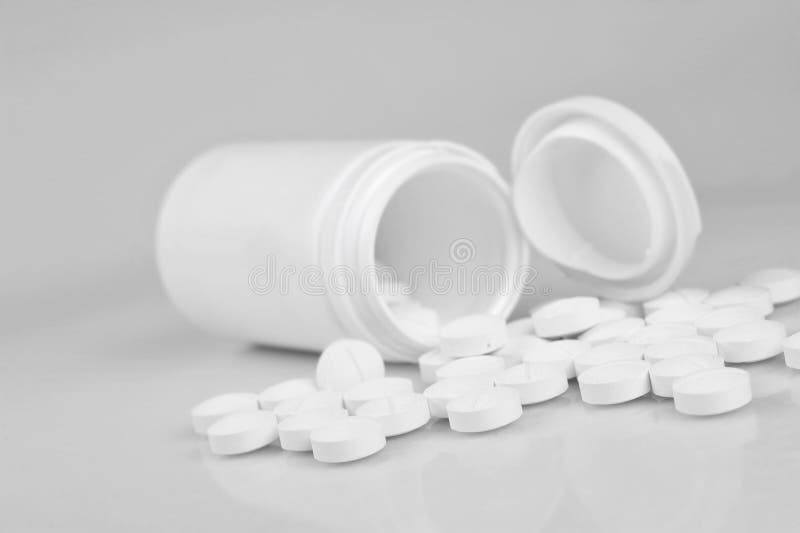 White tablets stock photo. Image of open, antibiotic - 19062566