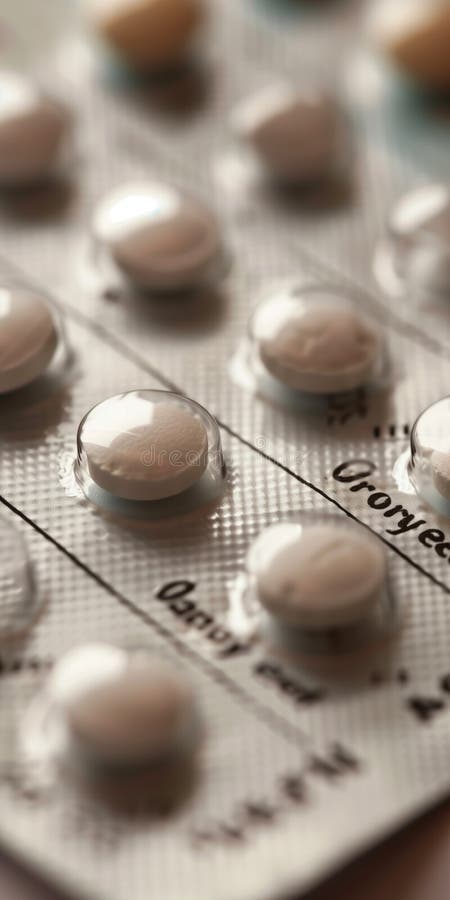 White Tablets Neatly Arranged in a Compact Blister Pack, Uniformity and ...