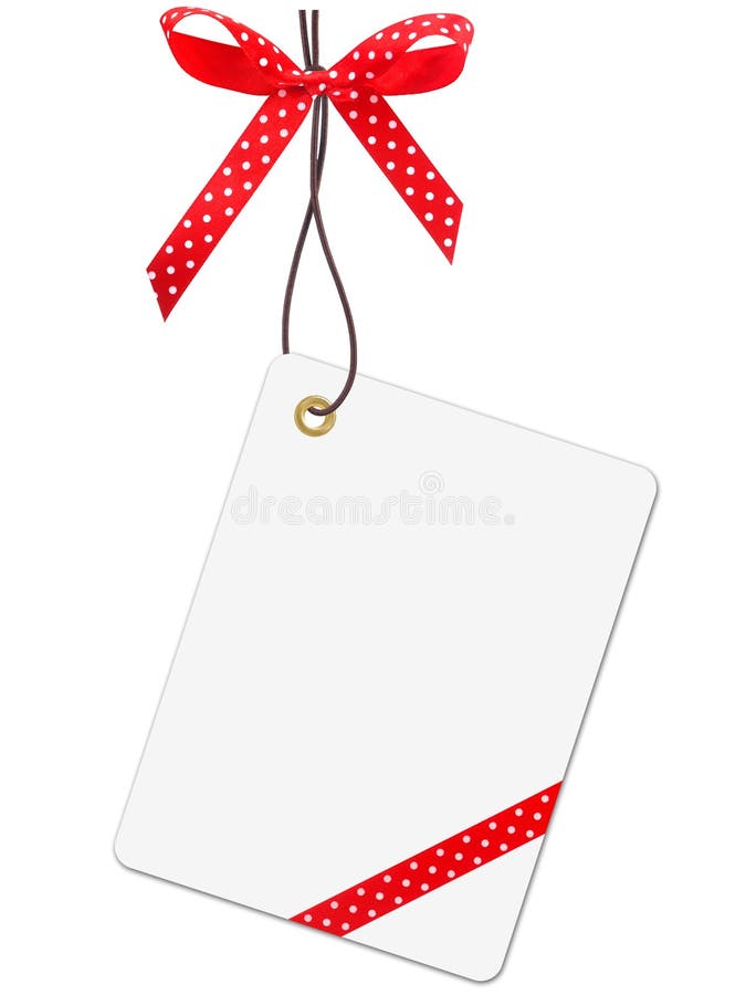 White Tag Label with String Stock Image - Image of note, design: 41071809