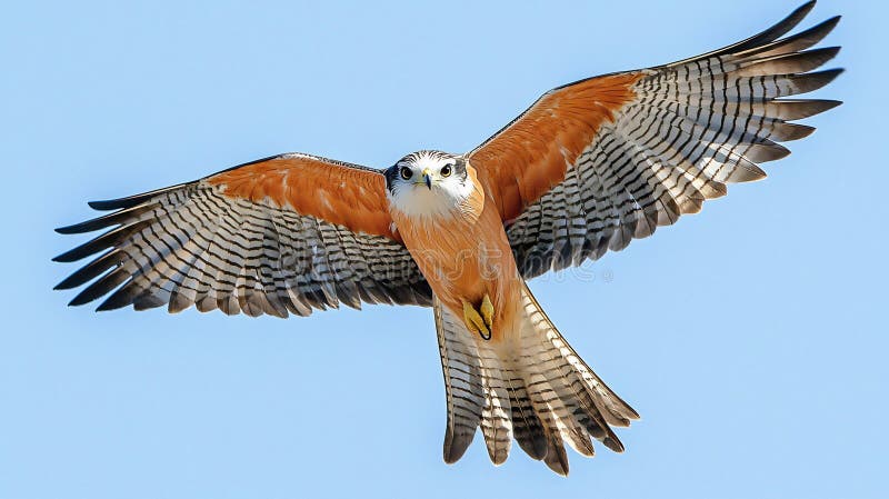 A White-tailed Kite Hovers Motionless, Sharp Eyes Scanning the Ground ...