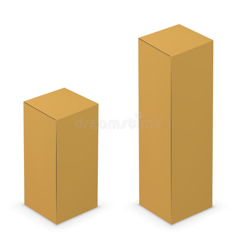 Tall box stock vector. Illustration of branding, cube - 95252311