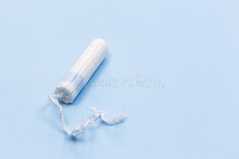 White Tampon in Hands of Woman Stock Image - Image of intimate, cotton ...