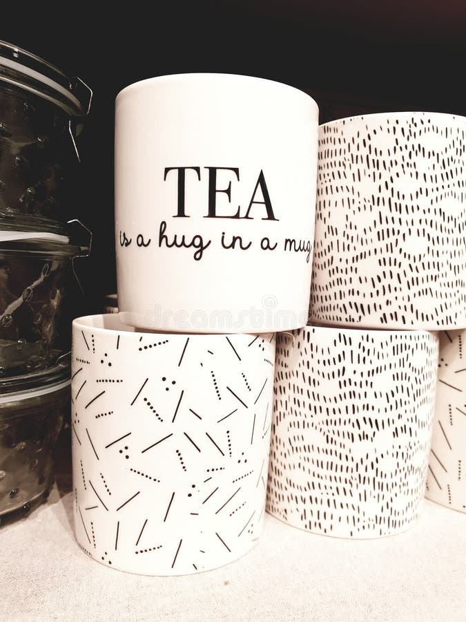 Tea is a hug in a mug stock image. Image of morning - 132118759