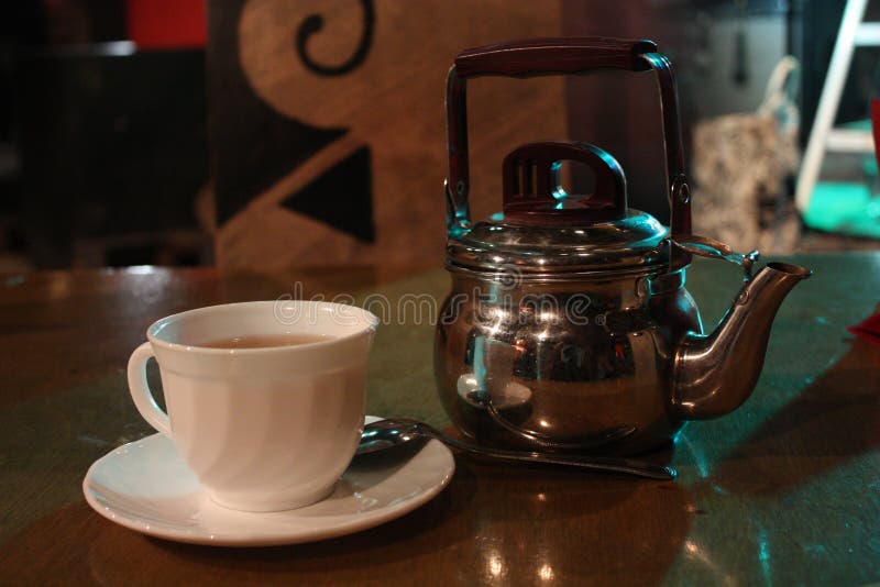 White tea pair stock image. Image of white, grey, teaspoon - 233023793