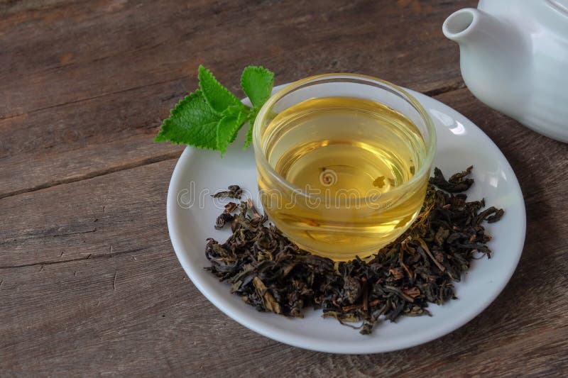 White Tea Pot and Cups of Hot Beverage Stock Image - Image of drink ...