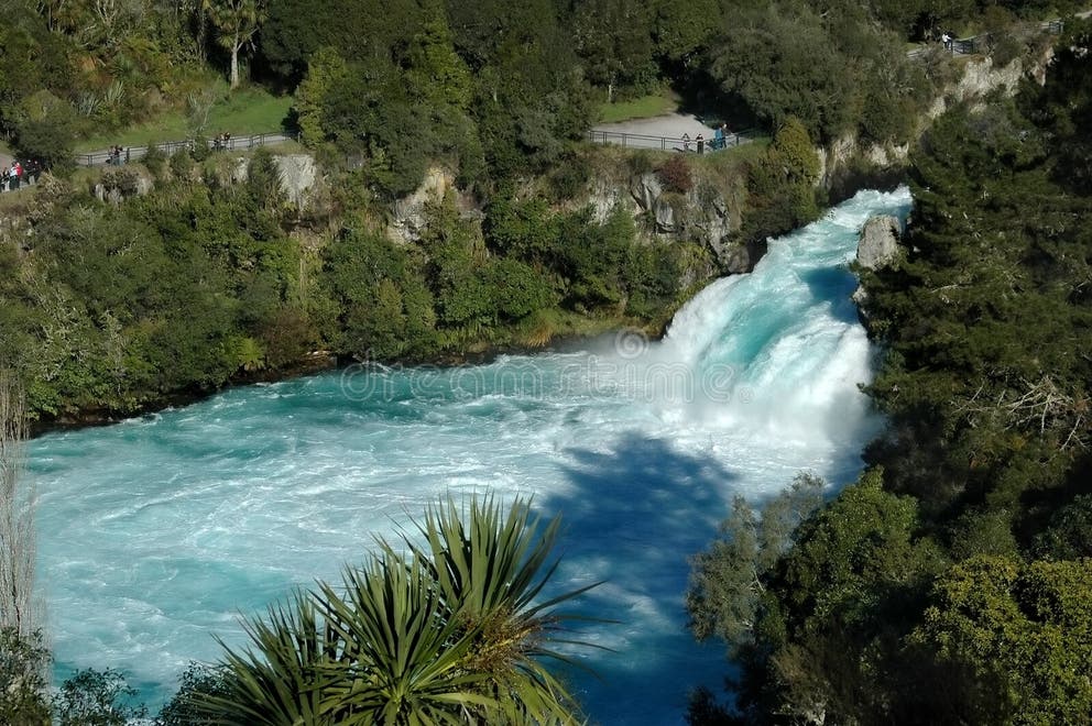 White and Teal Waterfall stock image. Image of popular - 862777