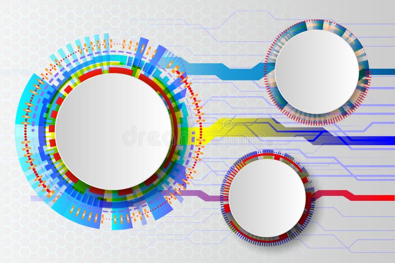 White Technology Abstract Circuit, Hi-tech Computer Digital Tech Stock ...