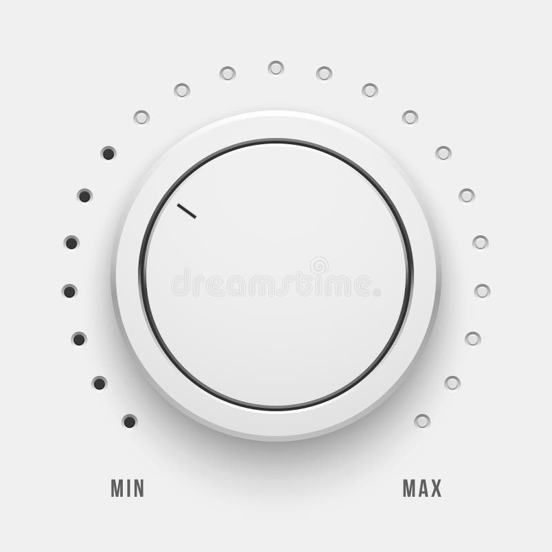 White Technology Music Button Stock Vector - Illustration of internet ...