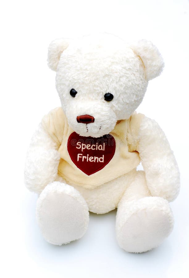White teddy stock image. Image of friendship, bear, adore - 5573317