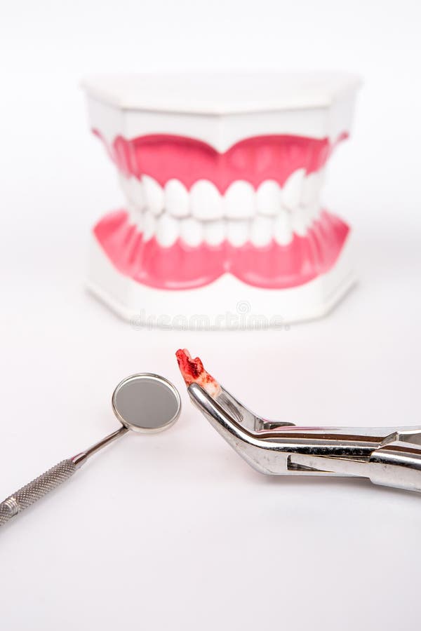 White Teeth and Dental Instruments Stock Photo - Image of dental ...