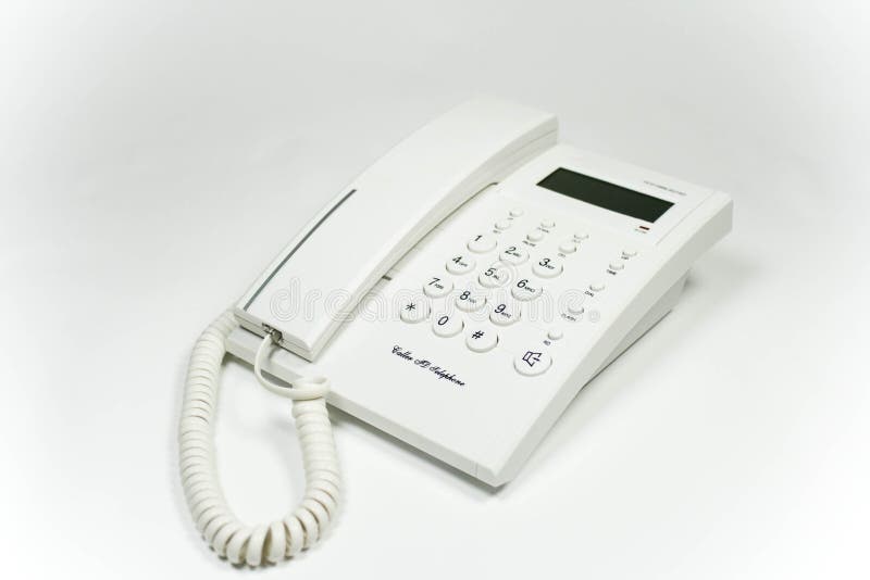 White telephone stock photo. Image of office, equipment - 4271436