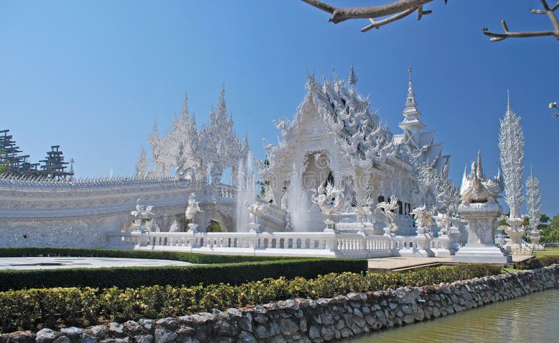 White Temple stock image. Image of pagodas, tourism, thailand - 18381801