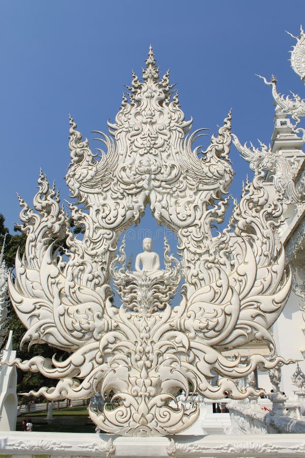 White temple stock photo. Image of thailand, religion - 18899450