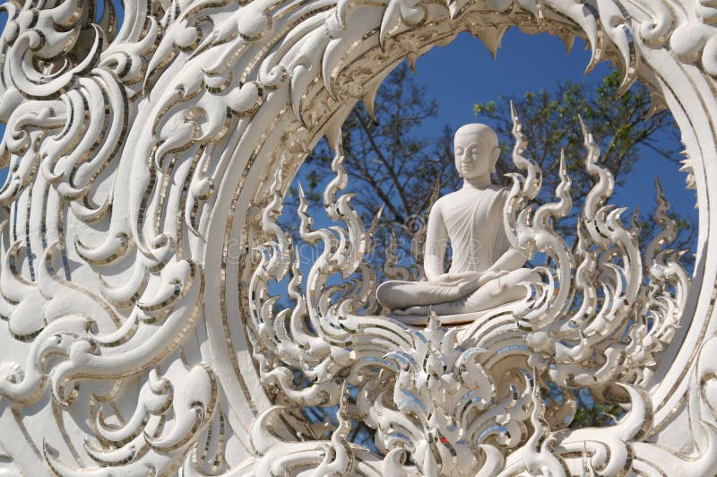 The white temple stock photo. Image of buddhism, architecture - 6333498