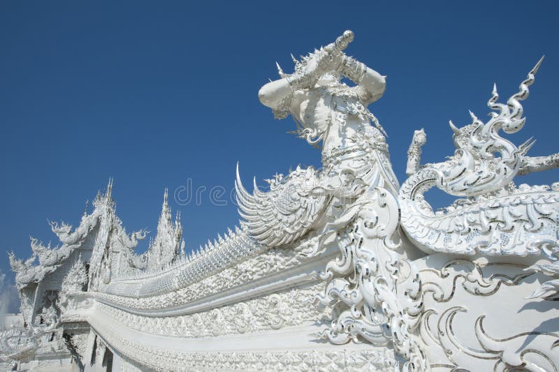 White Temple Chiang Rai Thailand Stock Photo - Image of religious ...