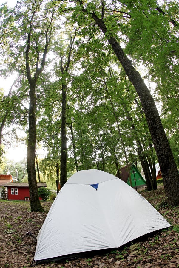 White tent stock photo. Image of leaves, wooden, tent - 12680954