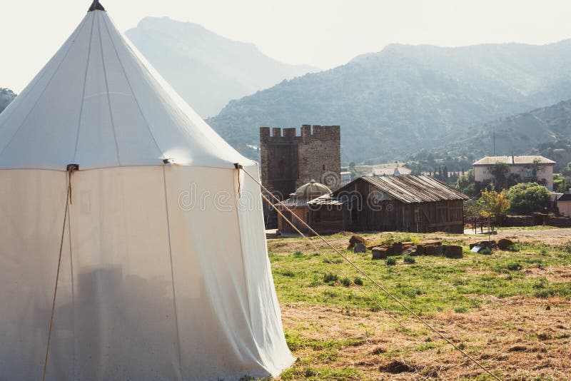 White tent stock photo. Image of pavilion, large, tent - 154317646