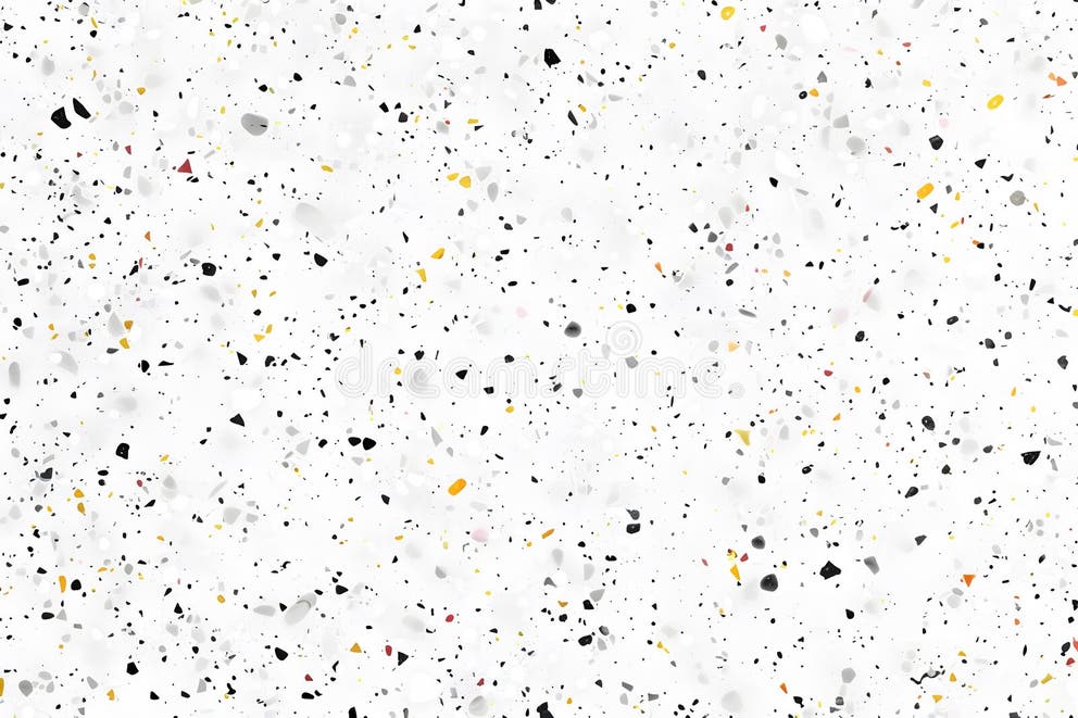 Seamless White Terrazzo Background with Colorful Flecks Stock ...