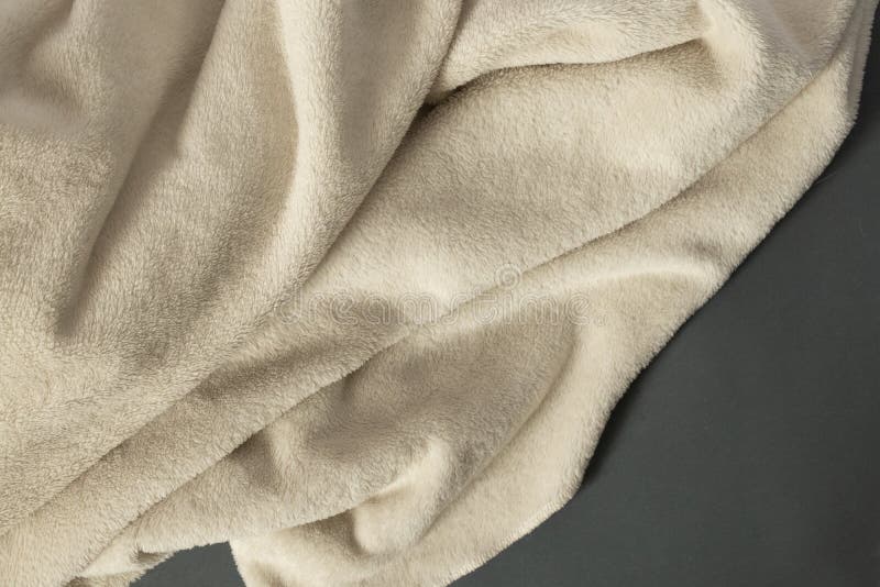 White Terry Synthetic Blanket As a Background Close-up Stock Image ...
