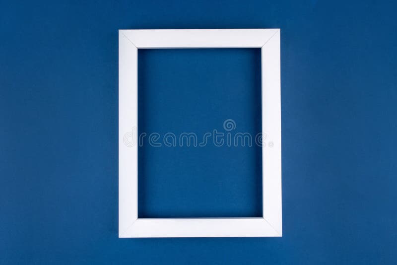 White Text Frame on a Blue Background. Stock Photo - Image of dark ...