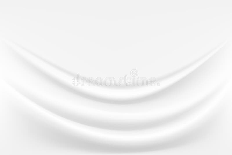 White Texture 3D Volumetric Fabric Folds, White Waves for Web Design ...