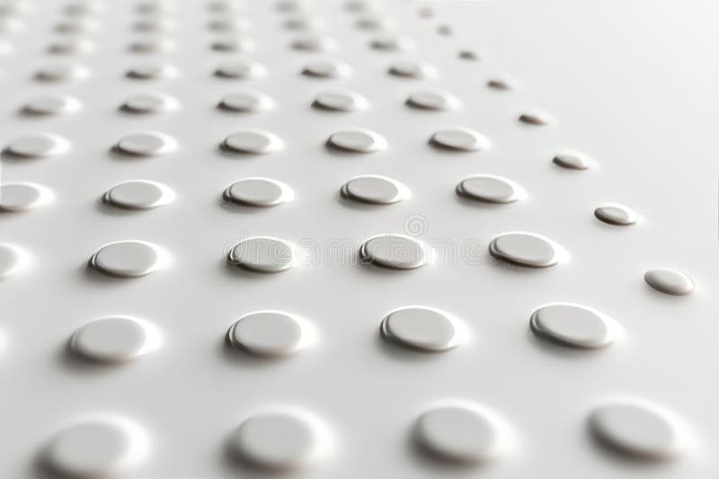 White Texture Dots Abstract Background. Some Braille Text on Page Paper ...