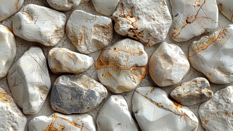 White Texture Natural Marble Pebbles Pattern Stock Illustration ...
