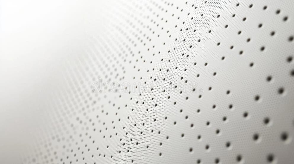White Texture with Small Perforations Creates a Minimalist Design and ...