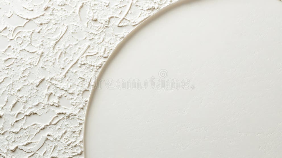 White Textured Background with a Curved Design Element Stock Image ...