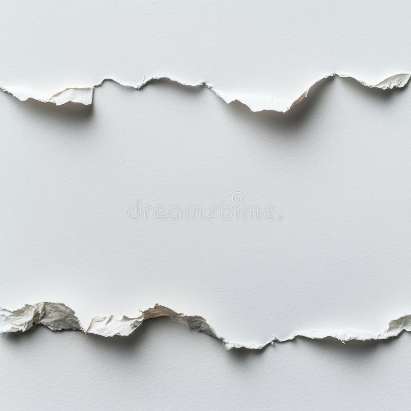 Ripped White Paper Frame on Textured Background Stock Illustration ...