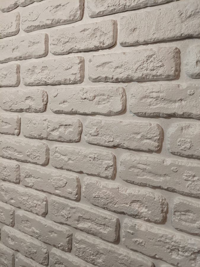 White Textured Brick Wall Detail Stock Image - Image of layout ...