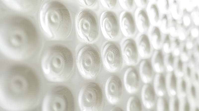 A White Textured Ceramic Tile Its Surface Dotted with Raised Circles ...