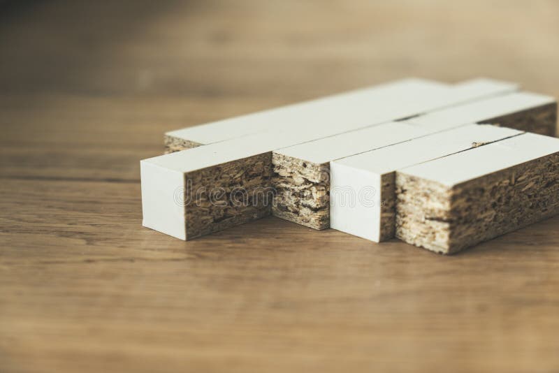 White Textured Chipboard Pieces Stacked Stock Image - Image of light ...