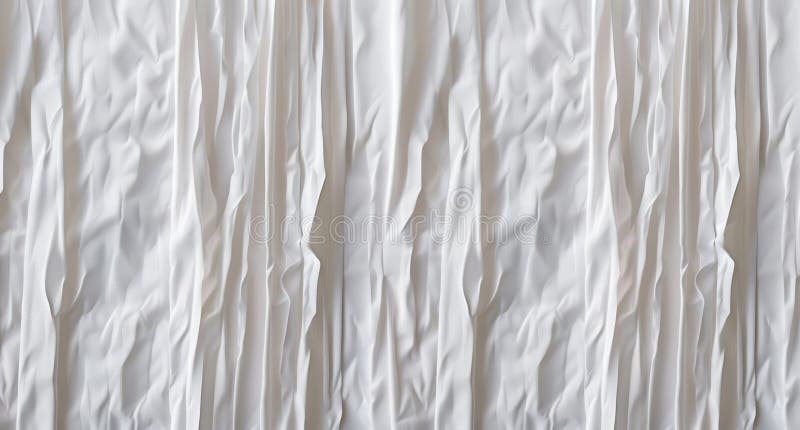 White Textured Fabric with Elegant Drapery Stock Photo - Image of soft ...