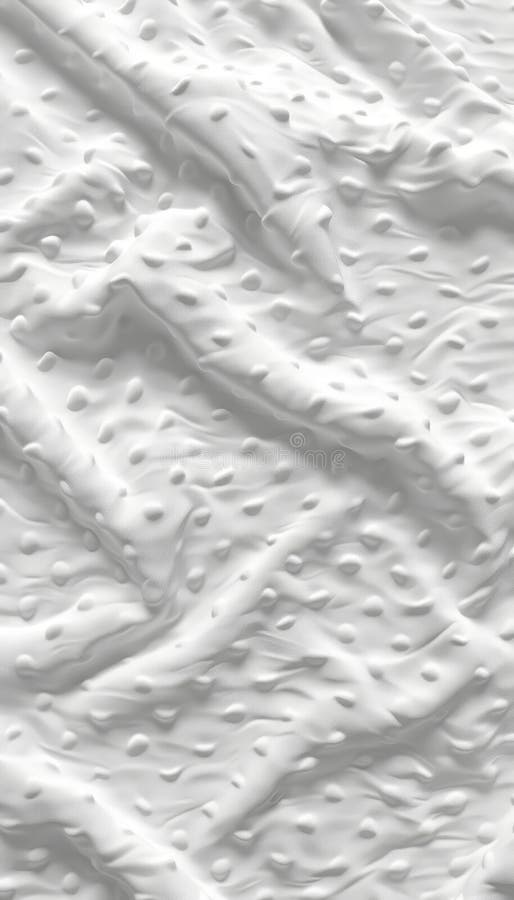White Textured Fabric with a Pattern of Raised Dots, Close-Up View of ...