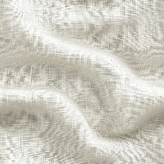 White Textured Fabric with Subtle Wave Patterns and Light Flow Stock ...