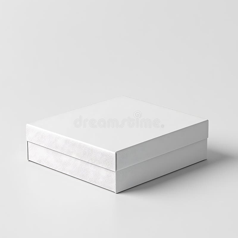 White Textured Luxury Box Mockup High-Resolution Transparent Background ...