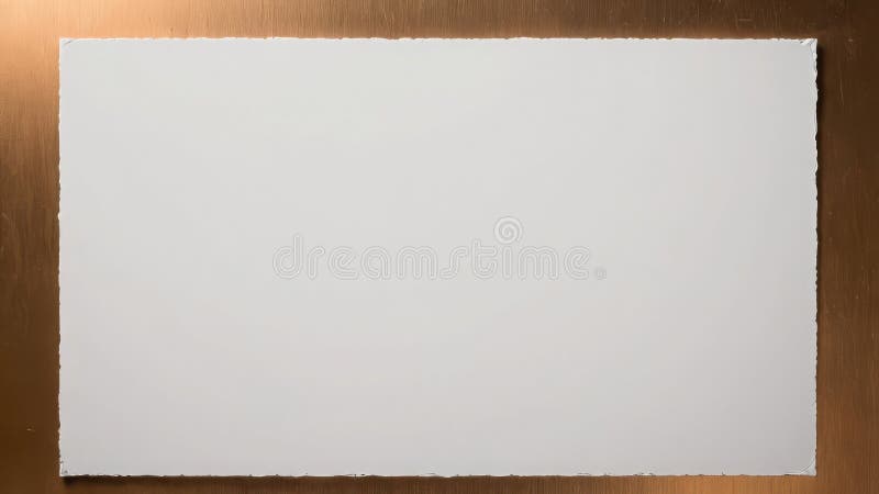 White Textured Panel on a Bronze Background, Merging Simplicity with ...