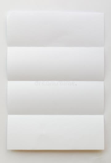 White Textured Sheet of Paper Folded Stock Image - Image of crumpled ...