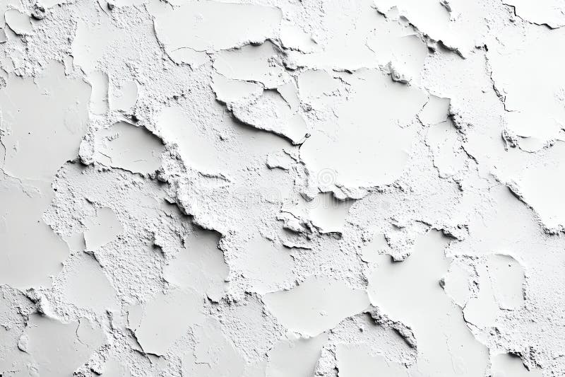 Rough White Plaster Texture with Cracked Surface Stock Illustration ...